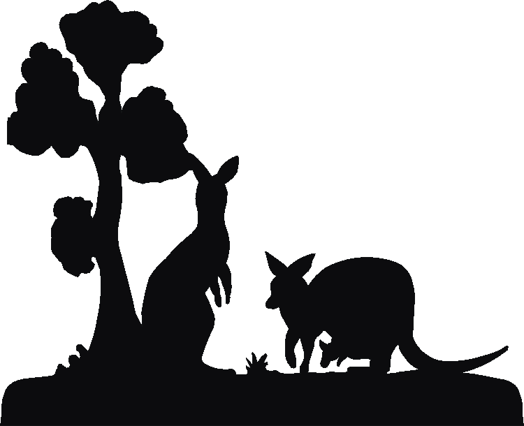 Kangaroo Silhouettes | The Profiles Range